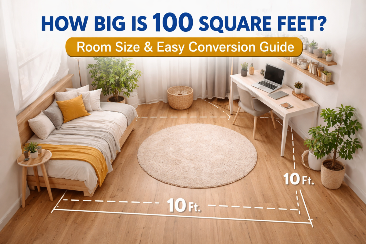 How Big Is 100 Square Feet? Room Size & Easy Conversion Guide
